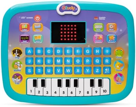 ToyMagic Kids Laptop Computer Toy|Alphabet & Number Chart with LED ...