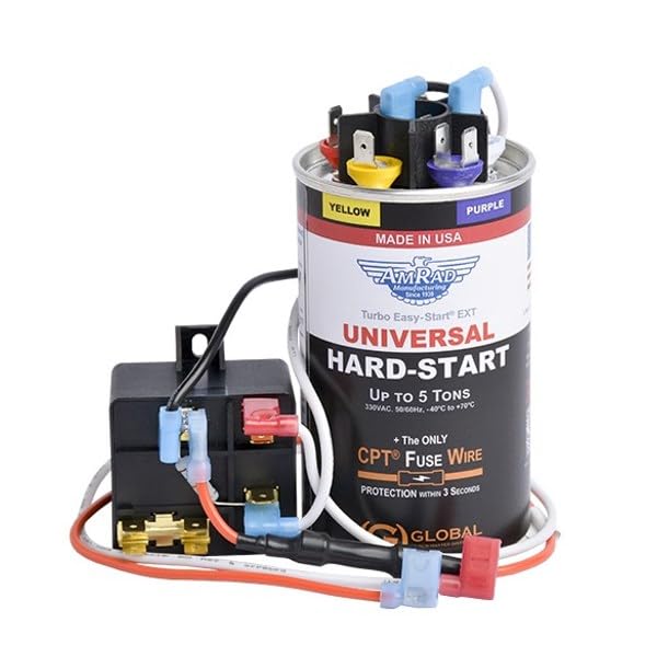 Amazon.com: Amrad Universal Replacement Hard Start Kit for HVAC ...