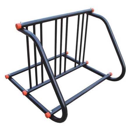 Bike Rack, 2-Sided, 6-Bike, 39-1/2 in., Blk: Amazon.com: Industrial ...