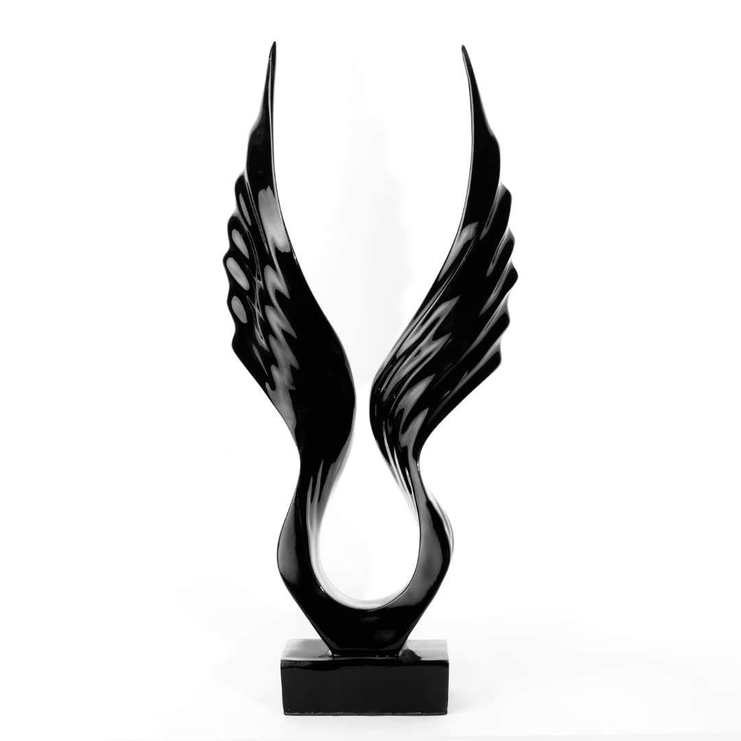 Buy Viivaz Décor Black Color Angel Wings | Angel Wings Sculpture Statue ...