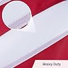 Amazon.com : AMZFLAG Embroidered American Flag with Fringe 3x5 ft ...