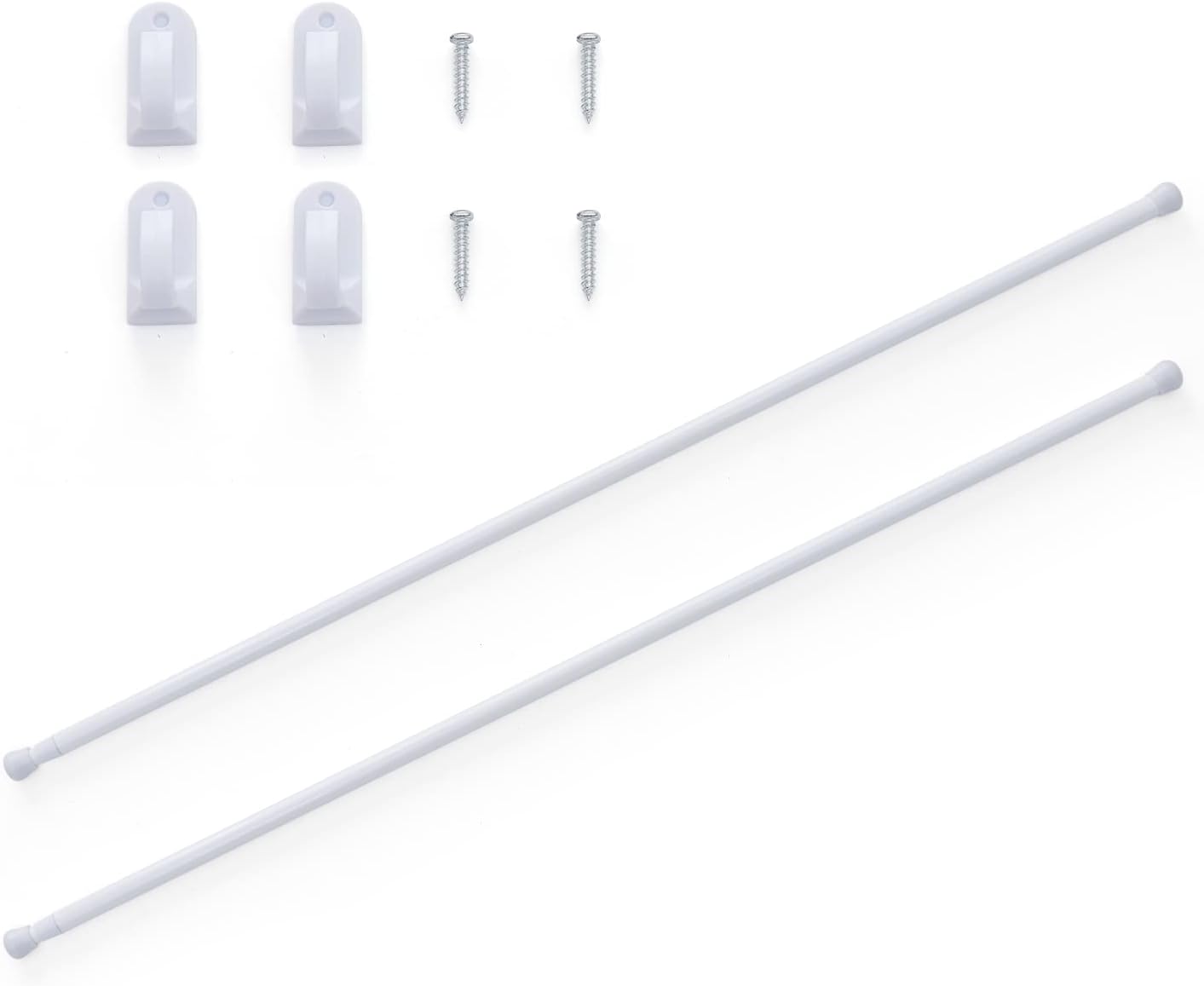 Amazon.com: ZNONOX Curtain Rods No Drilling for Windows 30 to 45 Inches ...