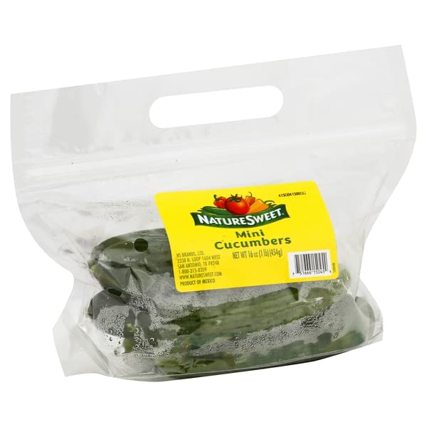 Amazon.com: Naturesweet Cucumbers Mini, 16 Ounce : Grocery & Gourmet Food