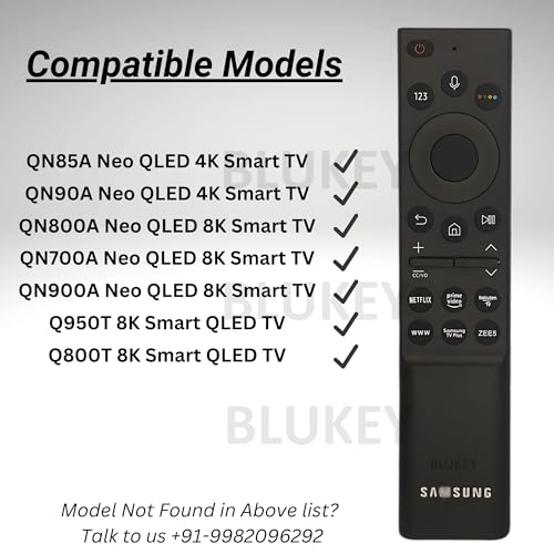 Remote Control for Samsung 4K Smart QLED LCD LED TV UA43AUE65AKXXL ...
