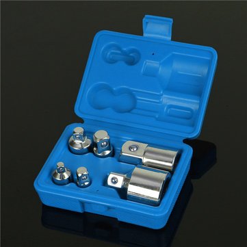 Generic 6Pcs Ratchet Socket Adapter Kit 1/2 3/8 1/4 3/4 Inch Reducer ...