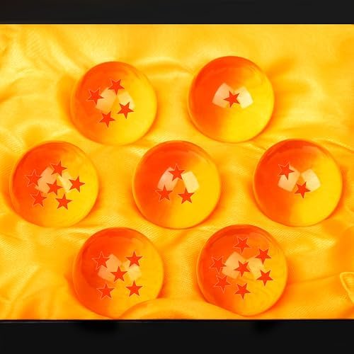 Amazon.com: 7pcs 45MM Dragon Crystal Ball Set Acrylic Resin Stars Balls ...