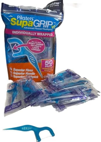 Amazon.com : Dental Floss Picks Individually Wrapped 50 Flosser for ...