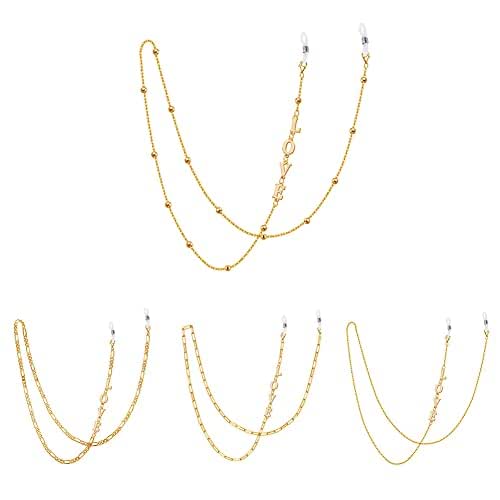 Amazon.com: 18K Gold Plated Personalized Mask Chain, Handmade Mask Neck ...