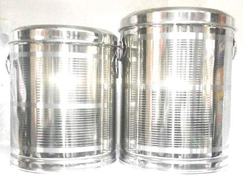 Buy New Lucky Steel KADA KOTHI Water and Wheat Flour STOREGE Heavy ...
