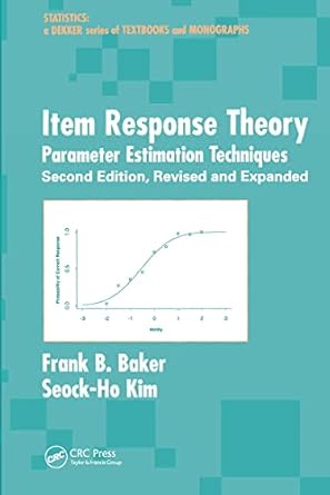 Amazon.com: Item Response Theory (Statistics: A Series of Textbooks and ...