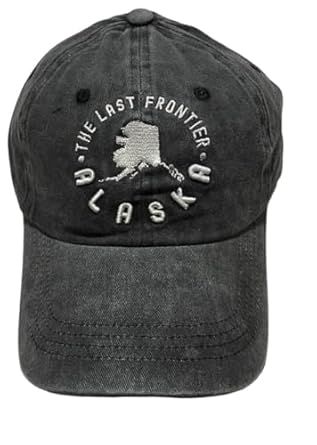 Buy Robin Ruth Quality Ball Cap Hat Alaska The Last Frontier Grey, Gray ...