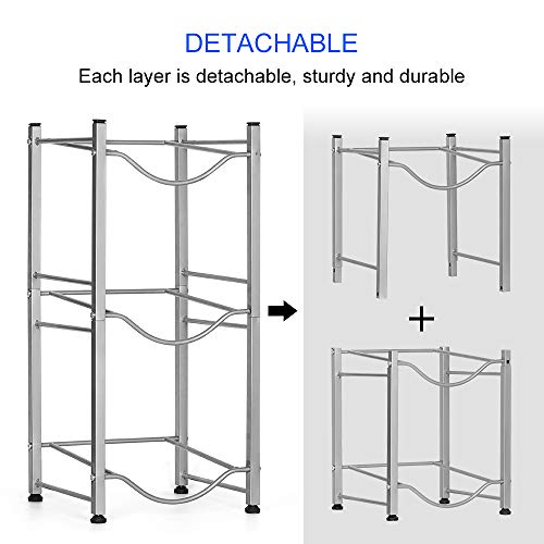 Buy 3-Tier Water Bottle Holder Cooler Jug Rack, 3 Gallon Water Bottle ...