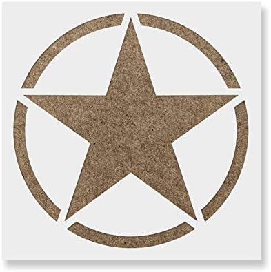 Amazon.com: Military Large Star Stencil - US Army, Soldier