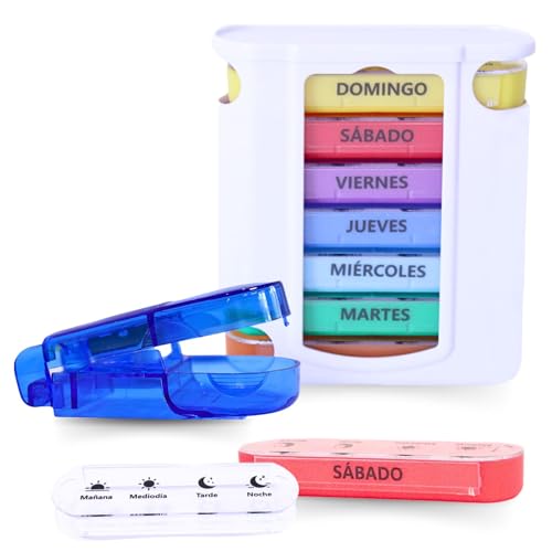 Pastillero semanal 4 tomas diarias | Mejores modelos