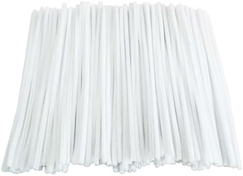 FANGZIDM 200PCS Craft Pipe Cleaners White High Density 300x6mm for ...