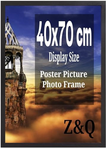 Modern Black 55 x 70 cm Poster Frame Crystal Clear Aclyic Front Picture ...