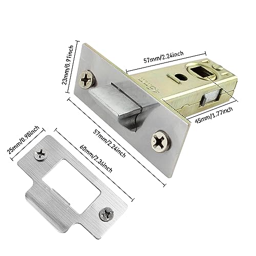 Tubular Latch Mortice Latch, 45mm Door Latches for Internal Door Flat ...