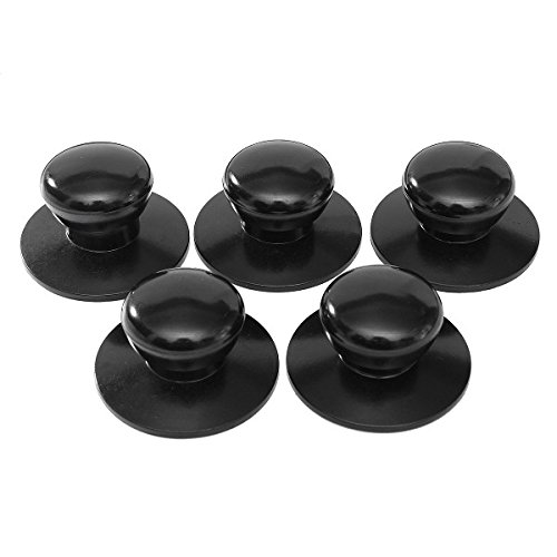 Amazon.com: New 5Pcs Black Plastic Cover Handles Knobs For Pot Saucepan ...