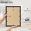 Amazon.com - Fxojyvo Engineered Wood 10x16 Picture Frame, Black Frame ...