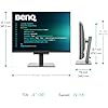 BenQ RD280U 28.2" 4K+ 3840x2560 Programming Monitor with 3:2 Ratio ...