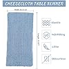 Amazon.com: Yuxrytue 3 Pack 13.3ft Long Dusty Blue Cheesecloth Table ...