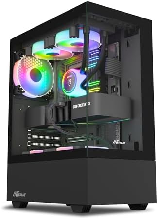 Amazon.in: Buy Antec CX200M RGB Elite PC Case Full View Tempered Glass ...