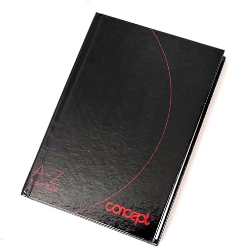 A6 Index Book Address Notebook A-Z Notes Organiser Tabbed Book Hard ...