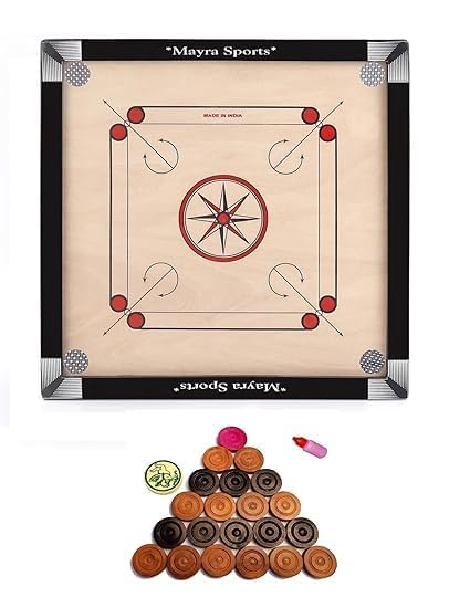 Buy mayra Msi Carrom Board Ply Extra Smooth With All Accessories (Small ...