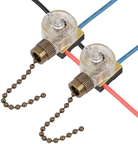 Aspen Creative, Polished Brass 21045 3-Way Ceiling Fan Light Switch ...