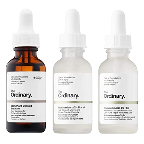 The Ordinary Face Serum Set! 100% Plant-Derived Squalane Prevent ...