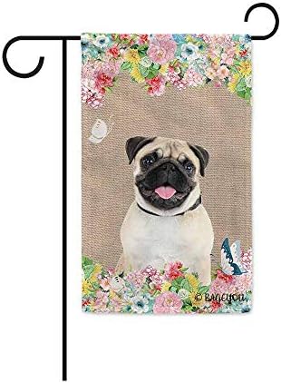 Amazon.com : It's Not Dog Hair It's Pug Glitter Welcome Vertical Garden ...