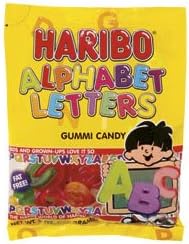 Amazon.com : Haribo Gummi Alphabet Letters (Economy Case Pack) 5-oz Bag ...