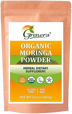 Amazon.com: ORGANIC INDIA Moringa Powder - Moringa Oleifera Leaf Herbal Supplement, Green ...