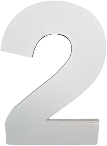Amazon.com: Large Foam Numbers - 24" Inch - 2 Feet Tall (Number - 2 ...