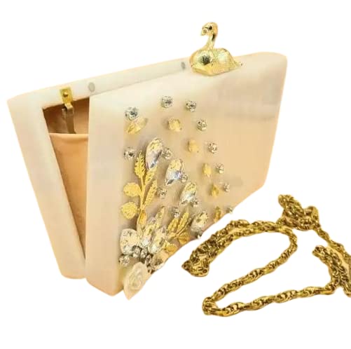 Customized Name & Charm Resin Clutch Pearl Clutches for Women Hand ...