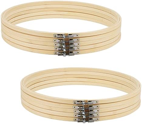 MANCHAP 10 Pack 12 Inch/30cm Embroidery Hoops, Adjustable Embroidery ...