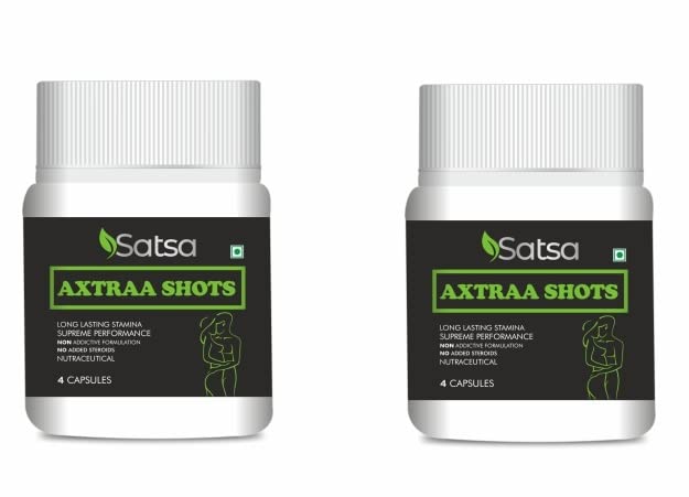 Buy 4 Capsules in each Axtraa Shots Stamina Capsule (Pack of 2) Online ...