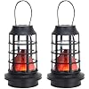 Amazon.com: TRIROCKS Flameless Fireplace Lantern Set of 2, 5"x5"x8 ...