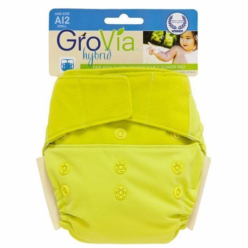 Amazon.com : GroVia Hybrid Diaper Shell, Hook & Loop Shell (Citrus, One ...