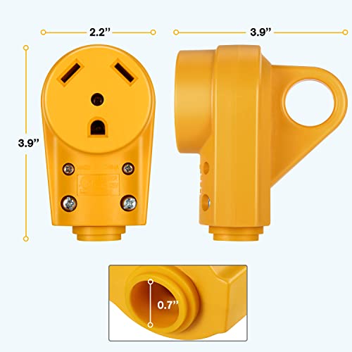 Snapklik.com : Kohree RV Female Plug Replacement 30 Amp, RV Receptacle ...
