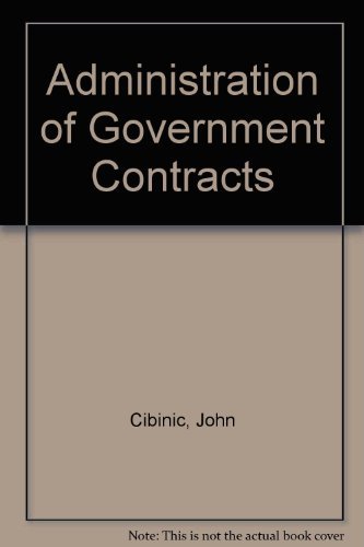 Buy Administration of Government Contracts Book Online at Low Prices in ...