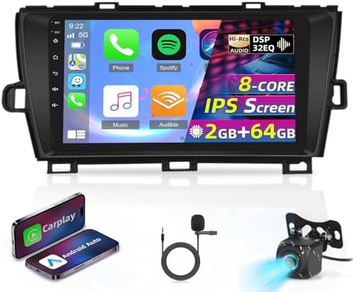 Amazon.com: [2G+64G] Car Radio for Toyota Prius 2010 2011 2012 2013 ...