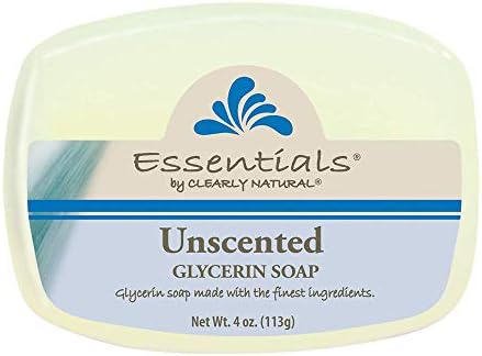 Amazon.com: Clearly Natural Essentials Glycerin Bar Soap, Unscented, 4 ...