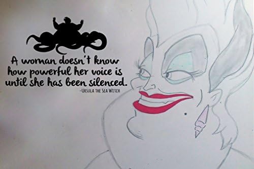 Amazon.com: Lucky Girl Decals Wall Decal Sticker Ursula Powerful Voice ...
