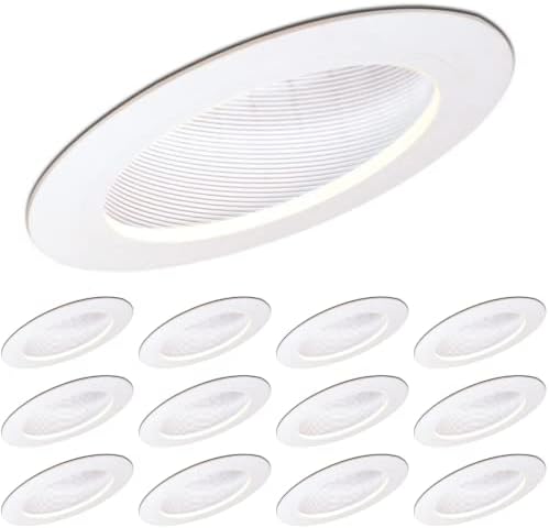 6 Inch Slope Can Light Trim, Sloped Ceiling Recessed Lighting (Pack of ...
