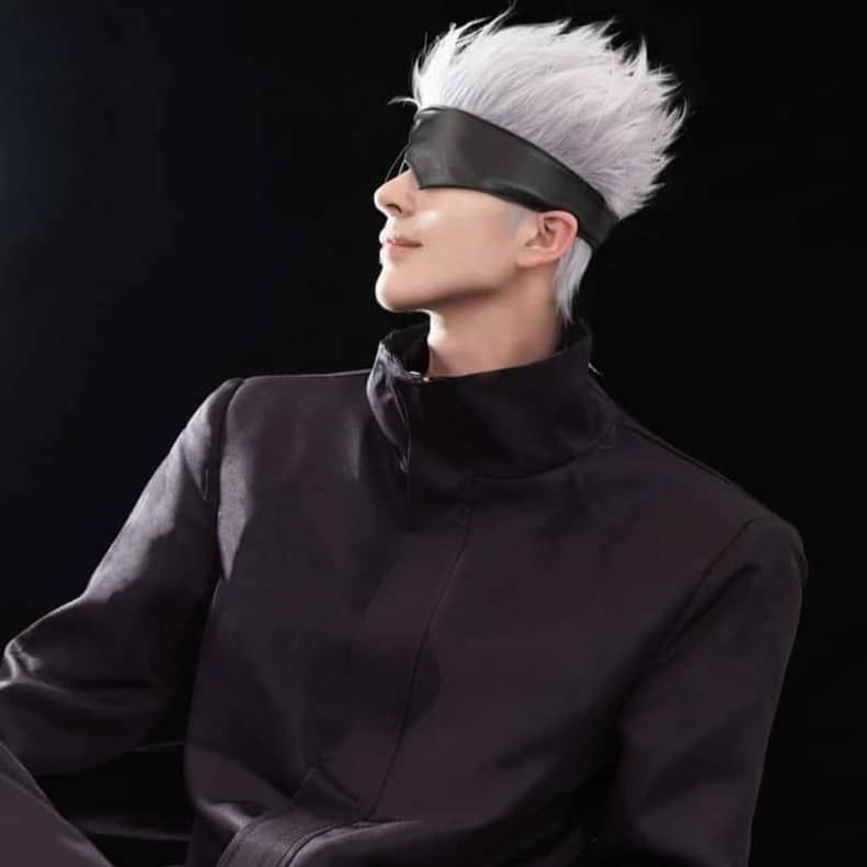 Buy DAZCOS Jujutsu Kaisen Gojo Satoru Cosplay Blindfold Eyepatch Black ...
