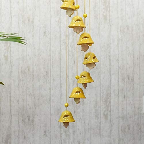 Ceramic Wind Chime Wall Hanging Cum Outdoor Garden Melodious Sound ...
