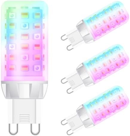 I-SHUNFA Wi-Fi RGBCW Smart G9 LED Bulbs,Compatible with Alexa/Google ...