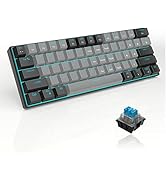 MageGee MK-Mini 60% Mechanical Gaming Keyboard, 61 Keys Compact Red ...