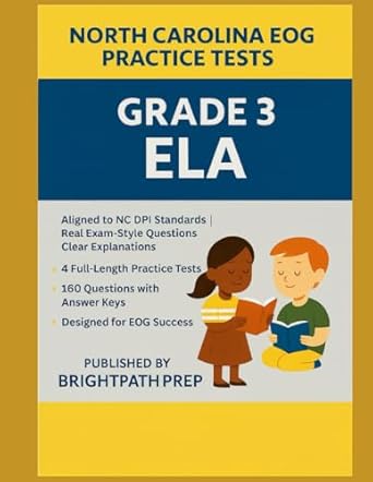 North Carolina Grade 3 ELA EOG Practice Tests: 160 Questions • 4 Full ...